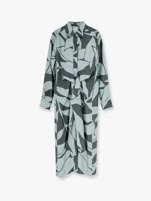 Max Mara Mxmrobinia Printed Silk Dress