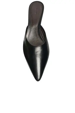 THE ROW Lissa Kitten Mule - Black