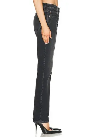 Saint Laurent Straight Leg Jeans - Ash Black