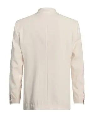 LARDINI Blazer Ivory Size Linen, Wool