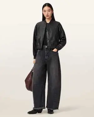 ALLSAINTS Repurpose Leather Bomber Jacket