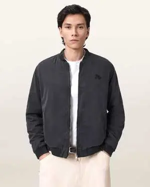 ALLSAINTS Cotton Forres Bomber Jacket - Black