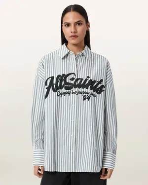 ALLSAINTS Adrianne Relaxed Striped Shirt