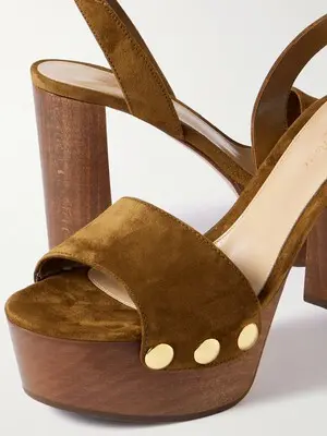 GIANVITO ROSSI 70 Suede Sandals