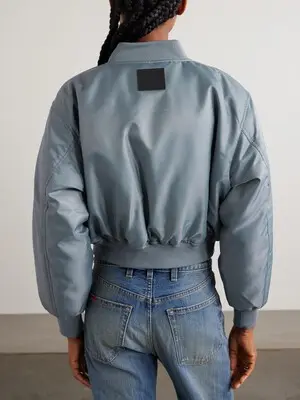 ANINE BING Leon Padded Bomber Jacket - Gray