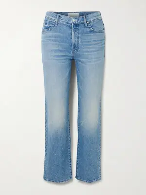 MOTHER The Kick It Ankle Mid-rise Bootcut Jeans