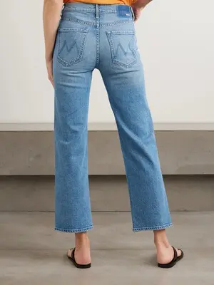 MOTHER The Kick It Ankle Mid-rise Bootcut Jeans