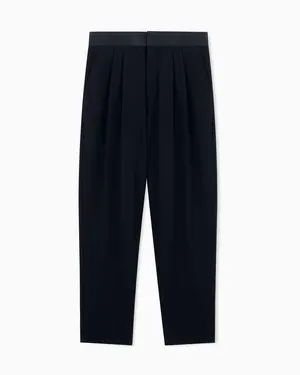 Giorgio Armani Double-pleat Wool-crêpe Trousers