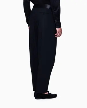 Giorgio Armani Double-pleat Wool-crêpe Trousers