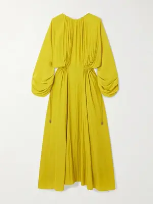 LANVIN Open-back Woven Midi Dress