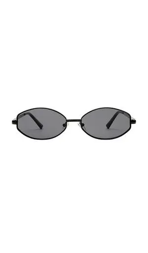 AIRE Objective Sunglasses In Black - Black & Smoke Mono