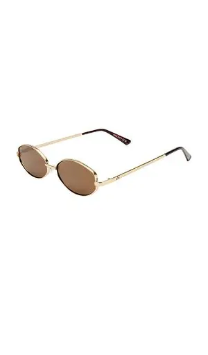 AIRE Objective Sunglasses In Metallic Gold