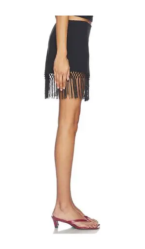 GEEL Aria Tassel Skirt - Black