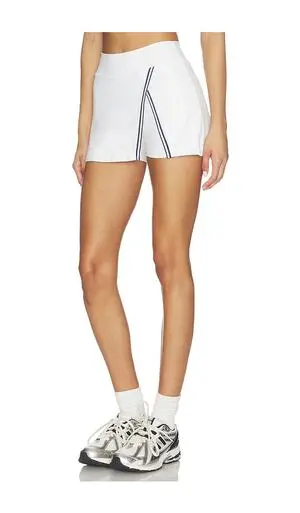 Free People X Forehand Skort In White - White Combo