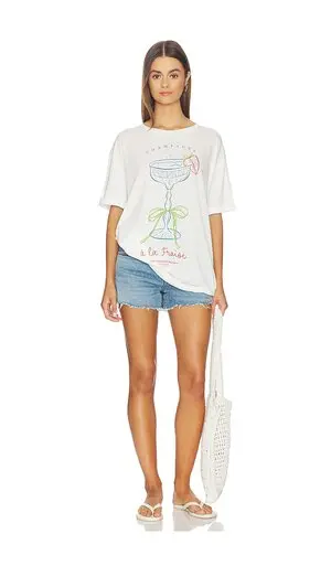 THE LAUNDRY ROOM Strawberry Champagne Graphic Oversized T-shirt
