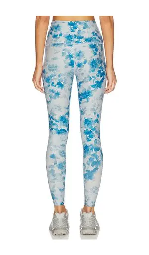 Beyond Yoga Softmark High Waisted Midi Legging In Blue - Daydream Meadow