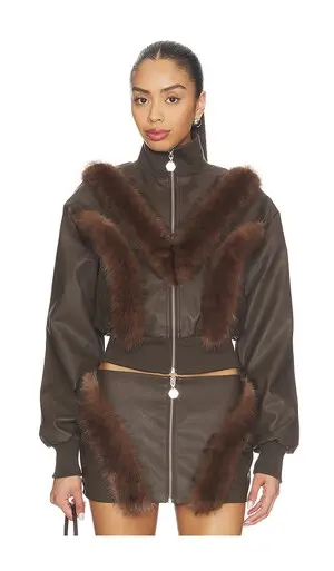 Ow Collection Faux Fur Outerwear For Women