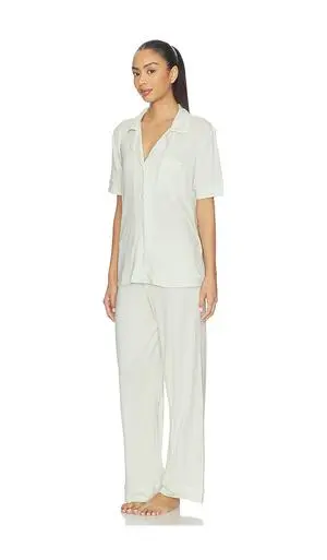 Eberjey Gisele Pajama Set In Sage