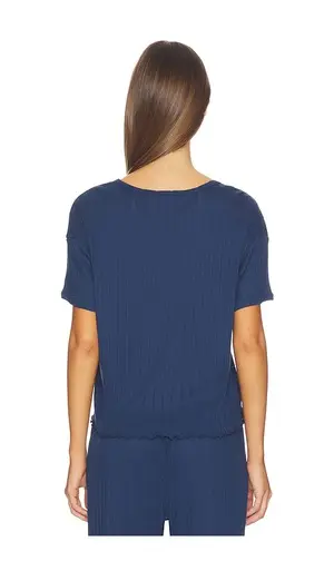 Eberjey Pointelle Short Sleeve Tee