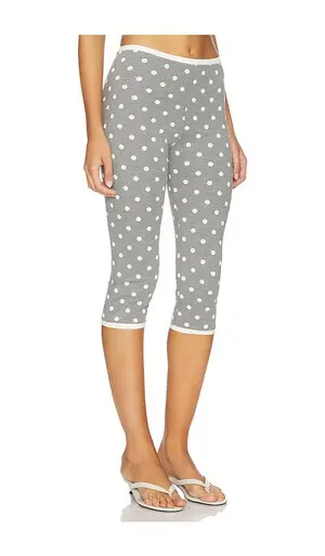 ROWEN ROSE Polka Dots Capri Pants