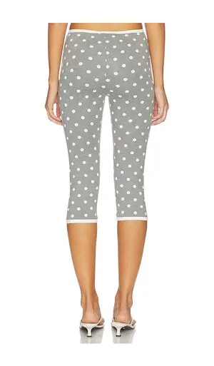 ROWEN ROSE Polka Dots Capri Pants
