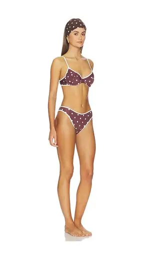 ROWEN ROSE Printed Lycra Bikini