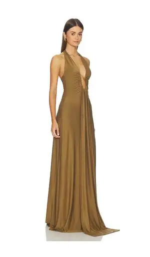 Misha Collection Cupro Maxi Dress