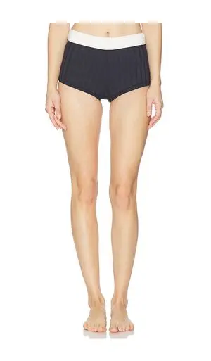 KYA Kati Bikini Bottom - Ribbed Onyx