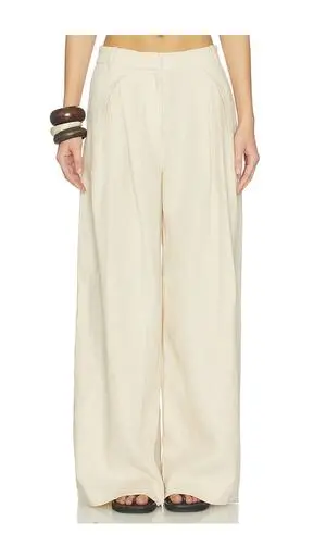 FAITHFULL THE BRAND Faithfull The Brand Sofia Trouser In Neutral.