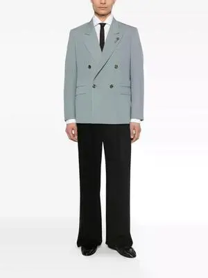 LARDINI Double-breasted Blazer - Blue