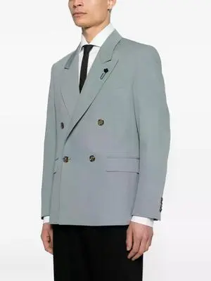 LARDINI Double-breasted Blazer - Blue