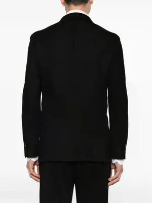 LARDINI Logo-pin Blazer - Black