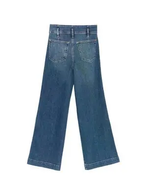 FRAME The Seamed Double-button Jeans