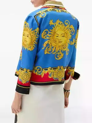Versace Printed Silk Twill Shirt