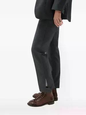 Versace Wool-mohair Formal Trousers - Grey