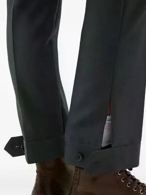 Versace Wool-mohair Formal Trousers - Grey