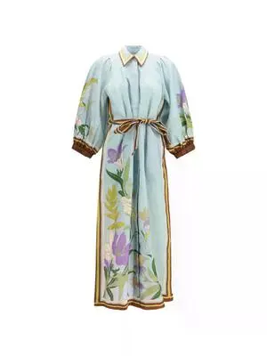 ALEMAIS Floral-print Midi Dress