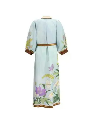 ALEMAIS Floral-print Midi Dress