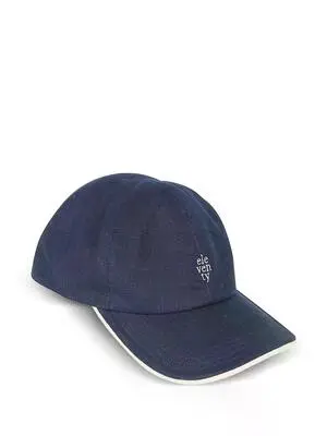 Eleventy Logo-embroidered Baseball Cap - Blue