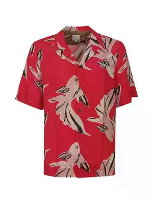 Paul Smith Fish-print Short-sleeve Shirt