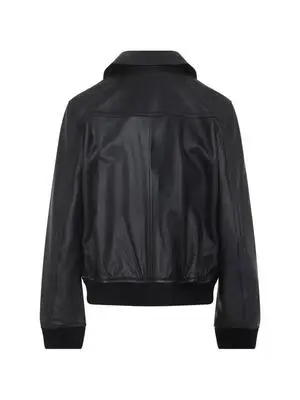 YVES SALOMON Zip-up Jacket - Black