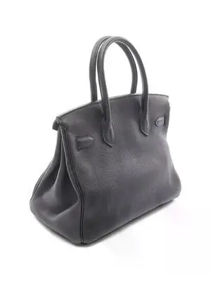 Hermès 2022 Birkin 30 Leather Handbag - Black