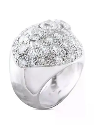 LB EXCLUSIVE Diamond Bombe Ring - Silver