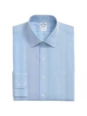 Brooks Brothers Chest-pocket Striped-pattern Shirt - Blue
