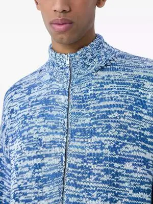 Marni Zip-up Mock-neck Cardigan