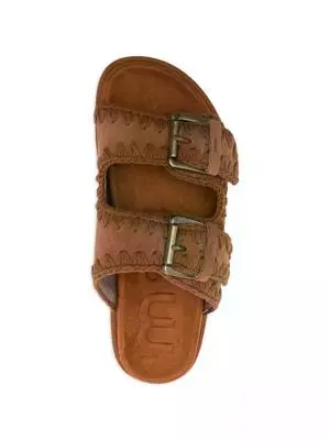 Mou Suede Sandals - Brown