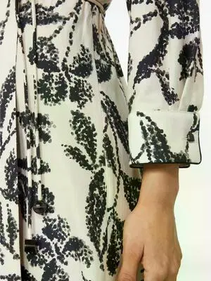 Max Mara Floral-print Midi Dress - Neutrals