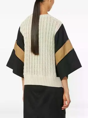 Max Mara Cable-knit Crew-neck Sweater