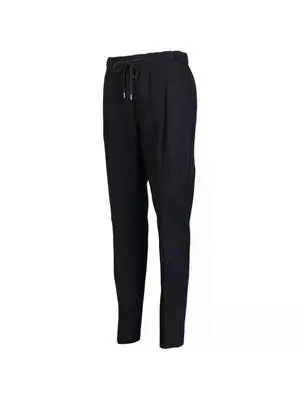 Vintage Pleated Drawstring Trousers - Blue