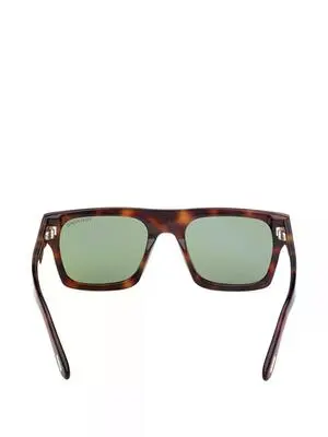 TOM FORD Cyrus Tortoiseshell Pattern Square Frame Sunglasses